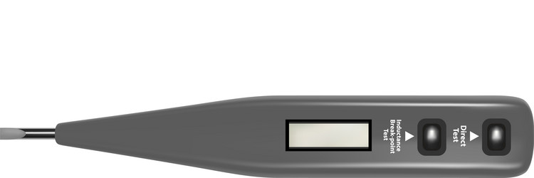 Screwdriver indicator with display Royalty Free Vector Image