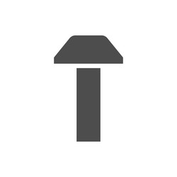 Solid rivet line outline icon Royalty Free Vector Image