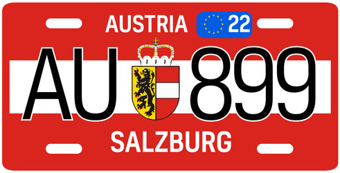 Senegal car plate design Royalty Free Vector Image