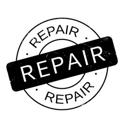 Repair rubber stamp Royalty Free Vector Image - VectorStock