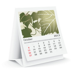 Calendar pamphlet Royalty Free Vector Image - VectorStock