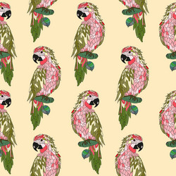 Entangle stylized cartoon parrot Royalty Free Vector Image