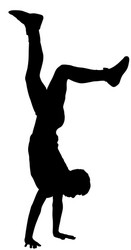 Handstand Silhouette Vector Images (over 380)