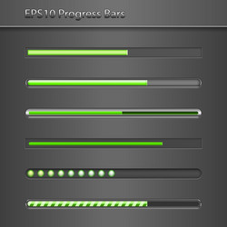 Pyramidal progress or loading bar Royalty Free Vector Image