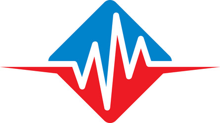 Pulse logo template Royalty Free Vector Image - VectorStock