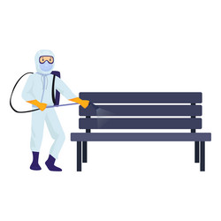 Office disinfection in color cartoon style Vector Image