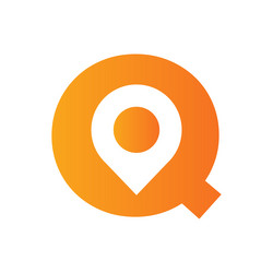 Letter q global logo concept with moving world Vector Image