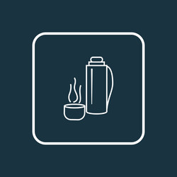 Thermos icon line symbol premium quality isolated Vector Image