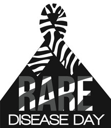 Zebra-print ribbon icon Royalty Free Vector Image