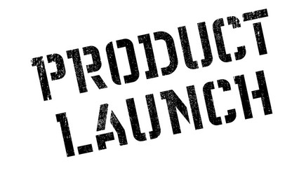 Product launch rubber stamp Royalty Free Vector Image