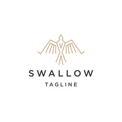 Swallow logo Royalty Free Vector Image - VectorStock