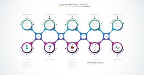 Circle fractions infographic of range division Vector Image