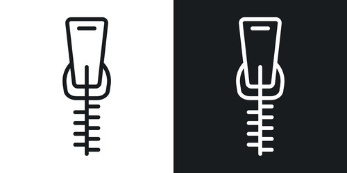 Zipper tool icon Royalty Free Vector Image - VectorStock