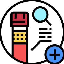 Lipid membrane biochemistry line icon Royalty Free Vector