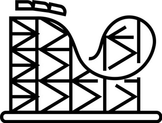 Roller Coaster Outline Vector Images (over 1,200)