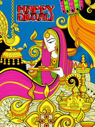 Diwali Doodle Vector Images (over 1,600)