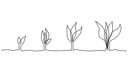 One Line Plant Vector Images (over 7,700)