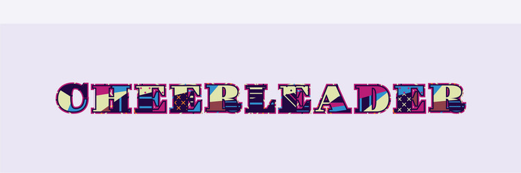 Cheerleader concept word art Royalty Free Vector Image