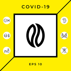 Coffee seed - logo Royalty Free Vector Image - VectorStock