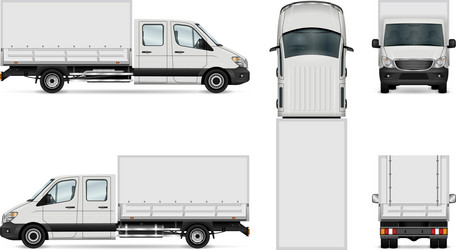 Truck tractor or semi-trailer combination Vector Image