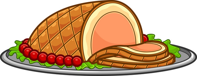 Christmas Ham Clipart