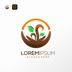 Soil logo template ready to use Royalty Free Vector Image