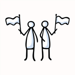 Stickman Welcome Vector Images (68)