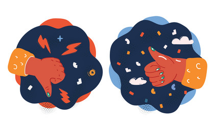 Thumb Wrong Choice Vector Images (over 260)