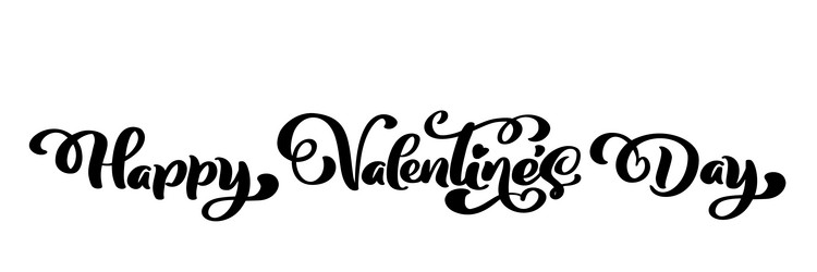 Calligraphy phrase happy valentine s day Vector Image