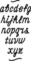 Awesome Cursive Fonts Alphabet