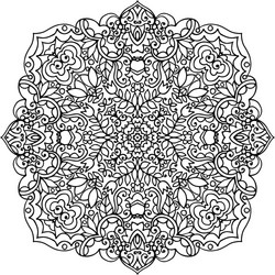Mandala sahar Royalty Free Vector Image - VectorStock