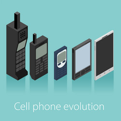 Evolution of Cell Phones Vector Images (over 250)