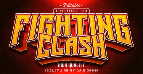 Editable text style effect - welcome text style Vector Image