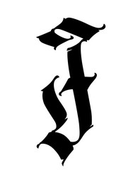 Gothic Letter J Vector Images (80)