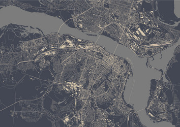 Map of the city dnipro ukraine Royalty Free Vector Image