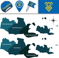 Flag syzran russia Royalty Free Vector Image - VectorStock