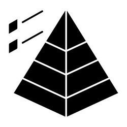 Pyramid chart Royalty Free Vector Image - VectorStock