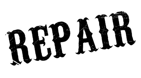 Repair rubber stamp Royalty Free Vector Image - VectorStock