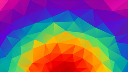 Rainbow colors abstract geometric background Vector Image