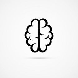 Human brain icon symbol template for graphic Vector Image
