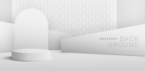 Geometric stage grey minimalist Royalty Free Vector Image
