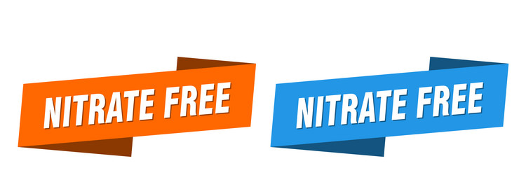Nitrate free ribbon isolated band Royalty Free Vector Image Nitrate free ribbon isolated band Royalty Free Vector Image