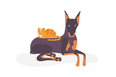 Cat Vs Dog Vector Images (89)