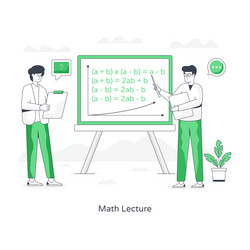 Math lecture Royalty Free Vector Image - VectorStock