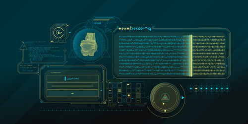 Futuristic user interface Royalty Free Vector Image