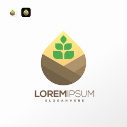 Soil logo template ready to use Royalty Free Vector Image