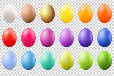 Set of easter eggs Royalty Free Vector Image - VectorStock