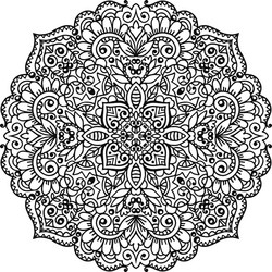 Mandala sahar Royalty Free Vector Image - VectorStock