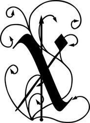 Isometric letter x Royalty Free Vector Image - VectorStock