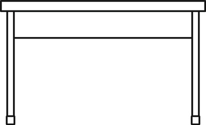 Table icon outline style Royalty Free Vector Image